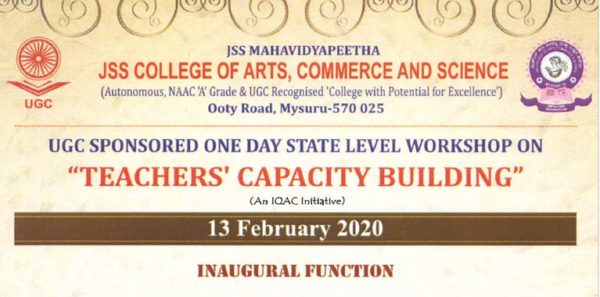 Teachers Capacity Building - JSS Mahavidyapeetha